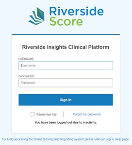 Sign in to Riverside Score