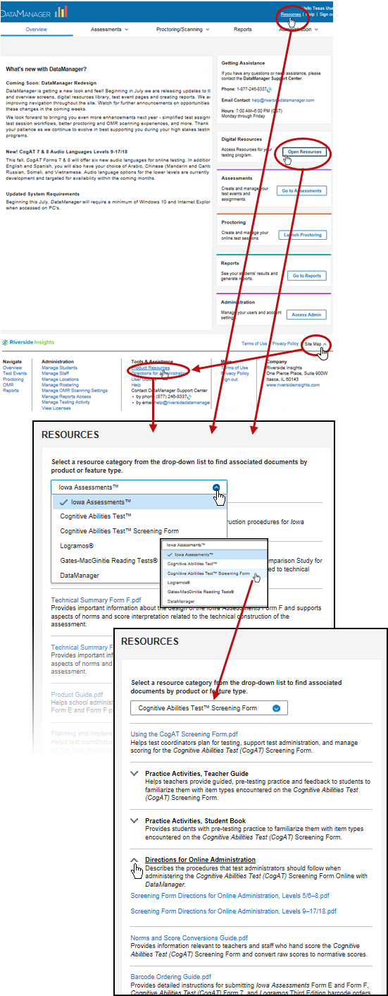 About score descriptions