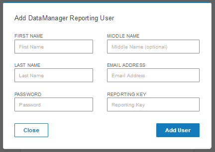 Access reports for users without a DataManager account